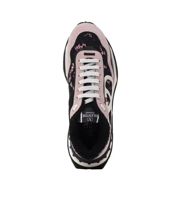 Valentino Garavani V-sign Logo Lace Low-top Sneakers