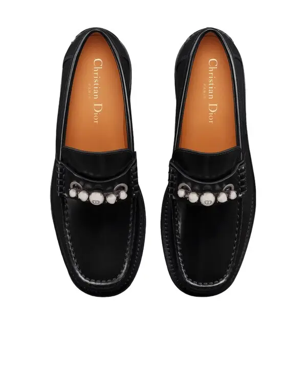 Dior Paris Loafer With Beaded Embellishment