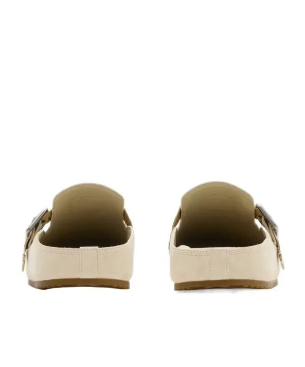 Burberry Checked Side-buckle Clogs - Bake