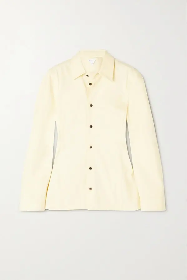 Bottega Veneta Storm Flap Shirt - Nude