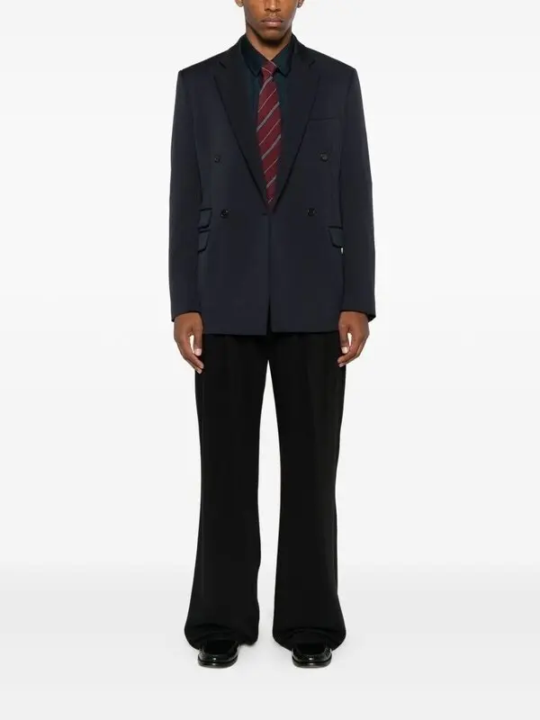 Saint Laurent Cassandre Button-up Shirt - Dark Blue