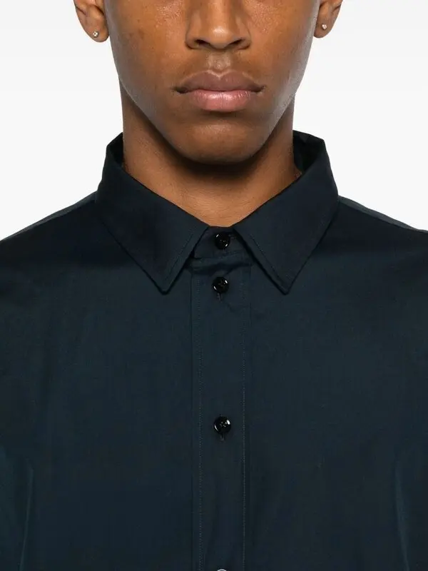 Saint Laurent Cassandre Button-up Shirt - Dark Blue