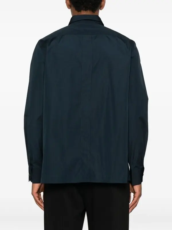 Saint Laurent Cassandre Button-up Shirt - Dark Blue