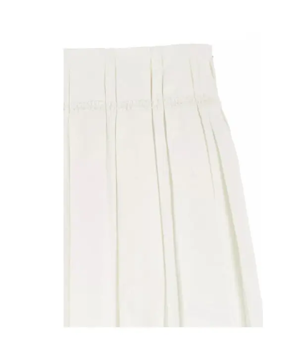 JIL SANDER High Waist Pleated Midi Skirt