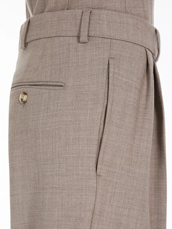 Sportmax Pleated Straight-leg Trousers With Belted Waist