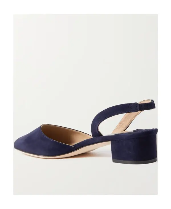 Manolo Blahnik Aspro 30 Exposed Low Heels - Black
