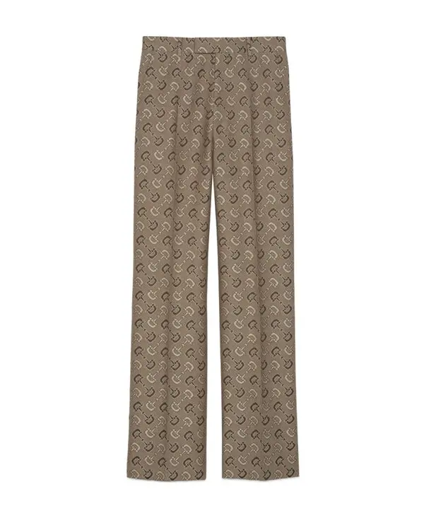 Gucci All-over Horsebit Embroidery Trousers