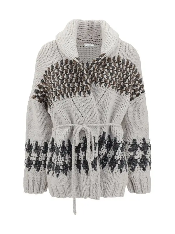 Brunello Cucinelli Waist Belt Cardigan
