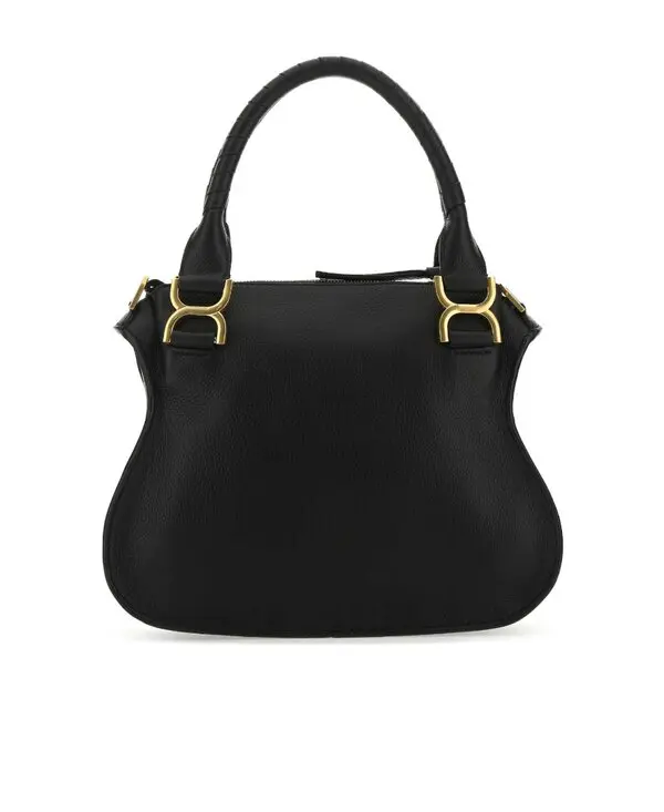 Chloé Marcie Foldover Top Tote Bag - Black