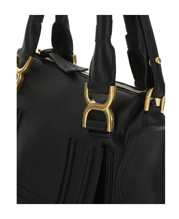 Chloé Marcie Foldover Top Tote Bag - Black