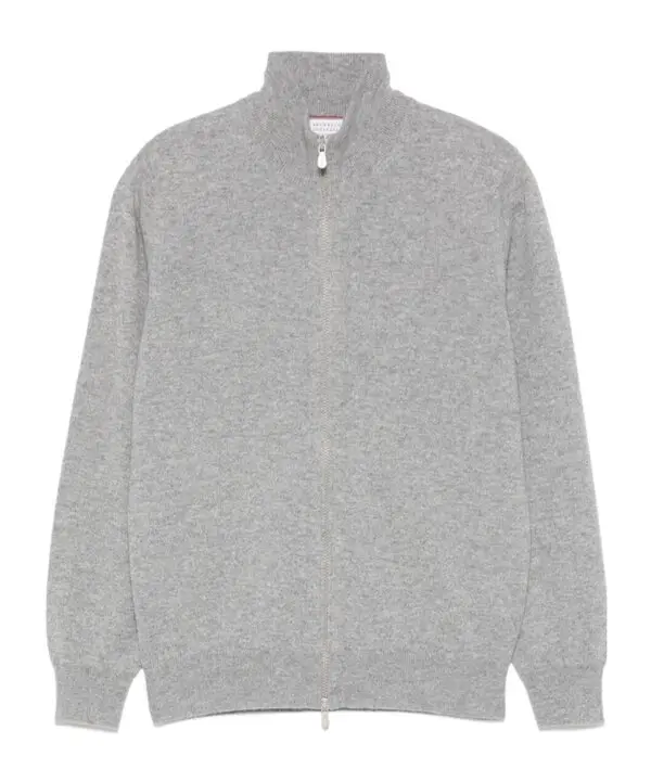 Brunello Cucinelli Cashmere Cardigan - Gray