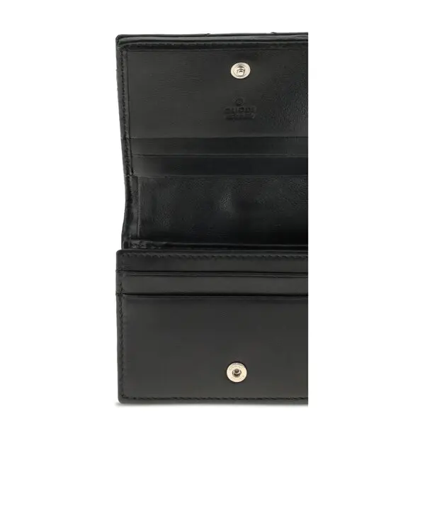 Gucci Gg Marmont Card Case Wallet - Black