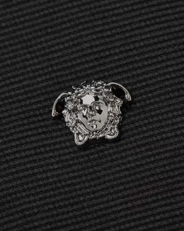 Versace Medusa Head Pointed Tip Neck Tie