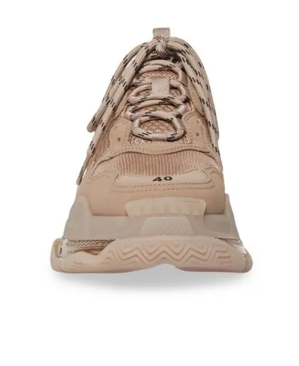 Balenciaga Triple S Clear Sole Sneakers - Brown