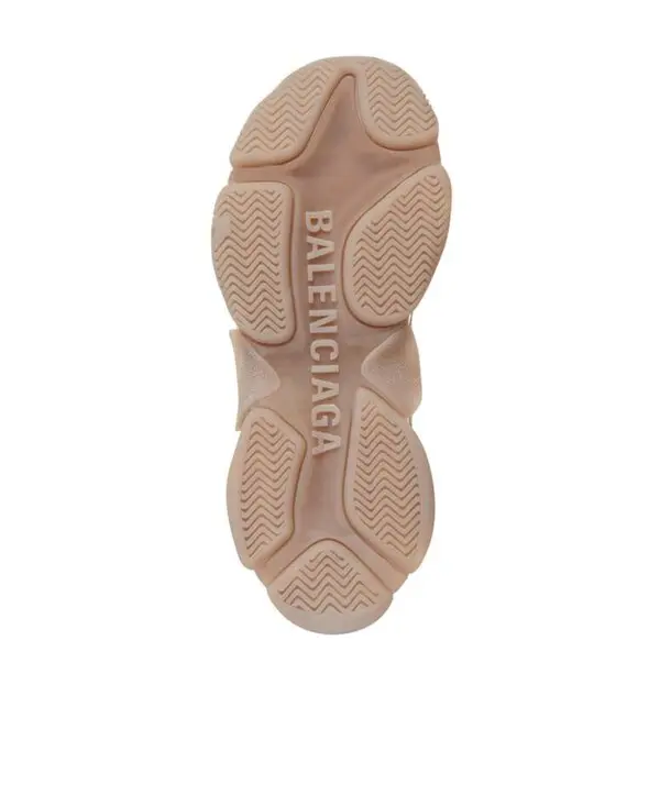 Balenciaga Triple S Clear Sole Sneakers - Brown