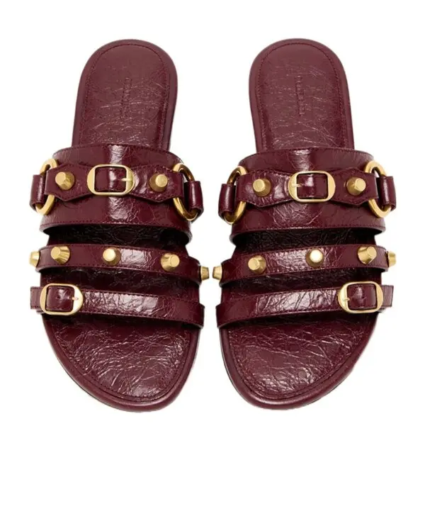 Balenciaga Stud Detailed Slip-on Sandals