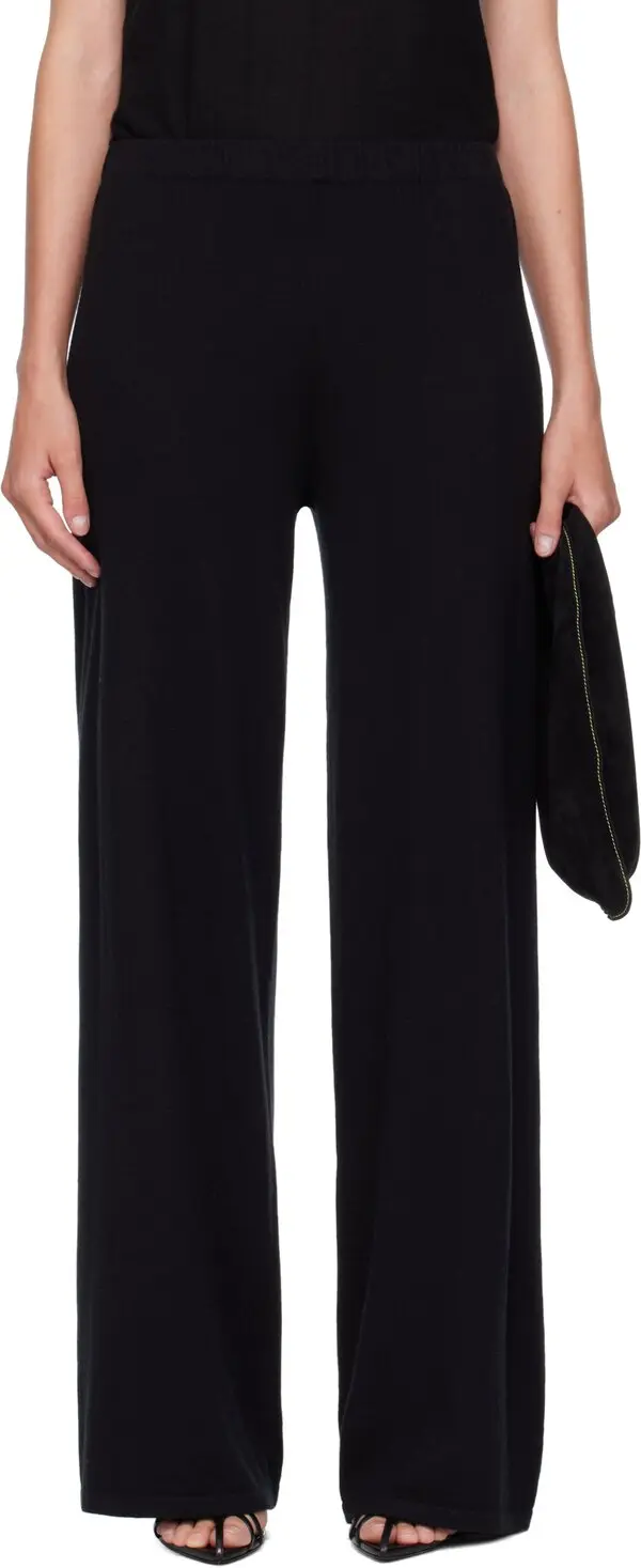 LISA YANG Aina Elasticated Waistband Palazzo Pants - Black