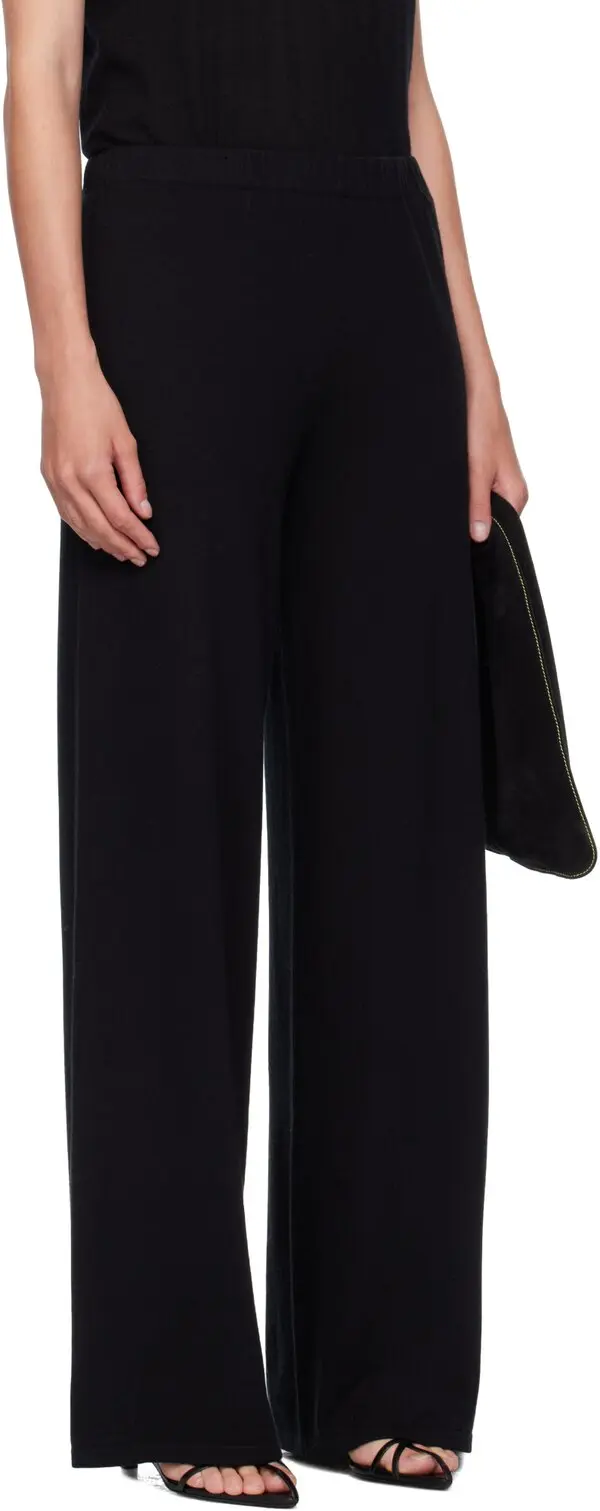 LISA YANG Aina Elasticated Waistband Palazzo Pants - Black