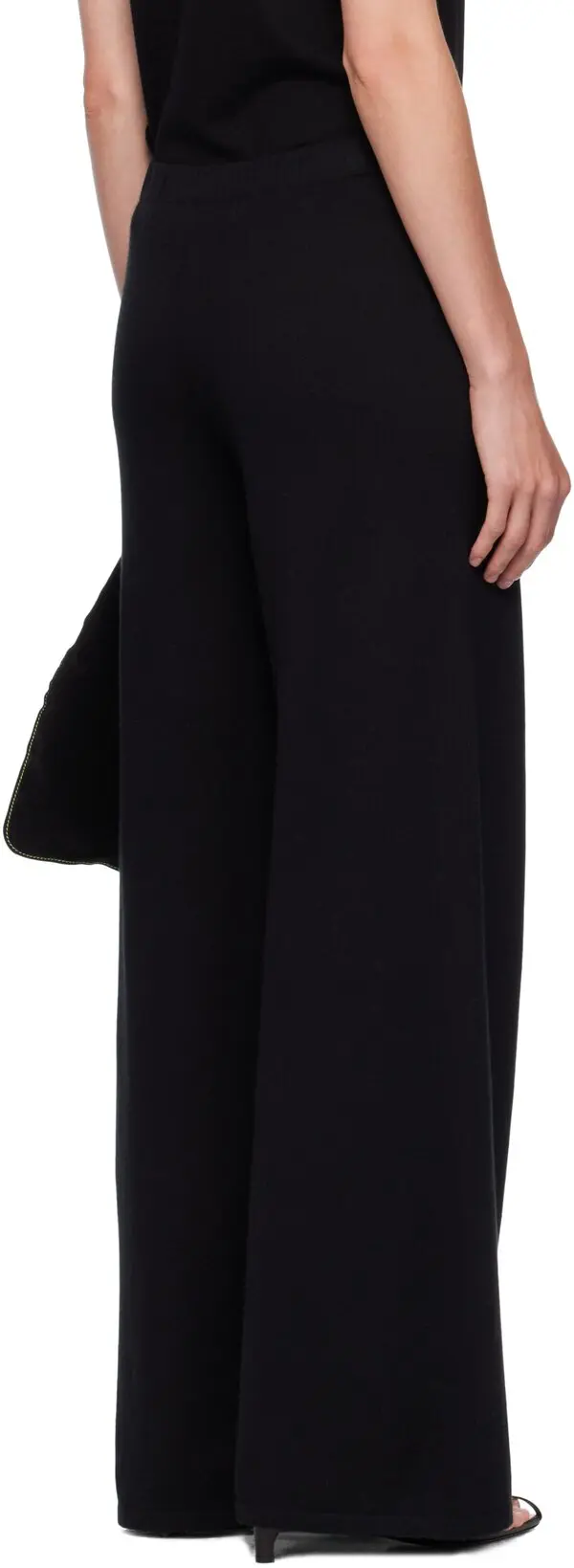 LISA YANG Aina Elasticated Waistband Palazzo Pants - Black