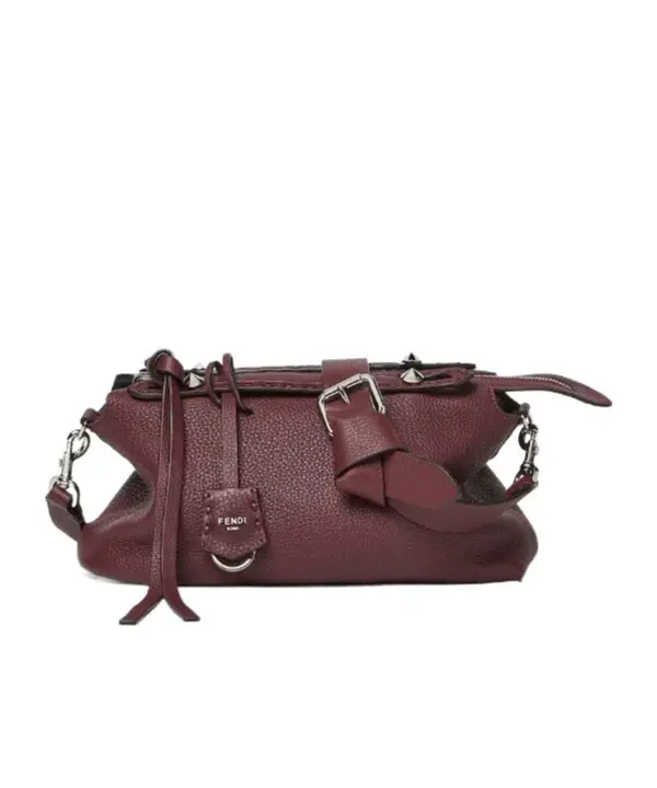Fendi Selleria Two-toned Medium Tote Bag - Red