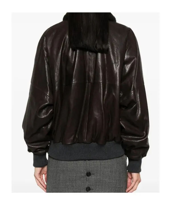 Brunello Cucinelli Shearling Collar Zip-up Jacket - No