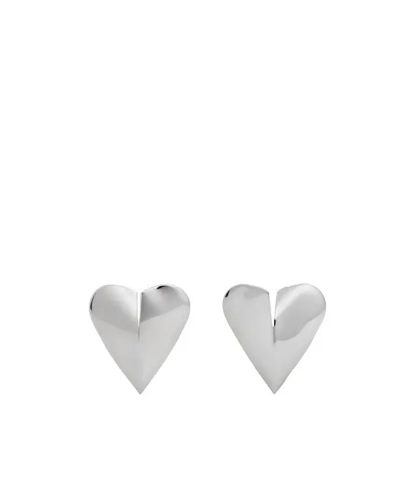 Alaïa Le Coeur Earrings - Silver