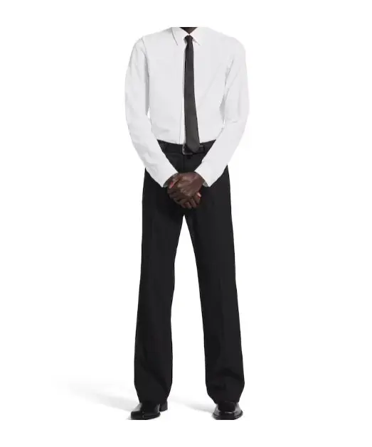 Balenciaga Collared Long-sleeve Shirt - White