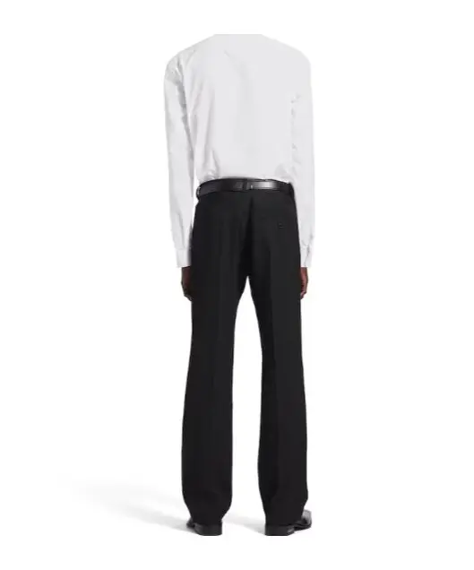 Balenciaga Collared Long-sleeve Shirt - White