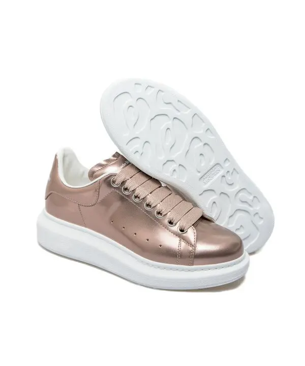 Alexander McQueen Oversized Lace-up Sneakers - White