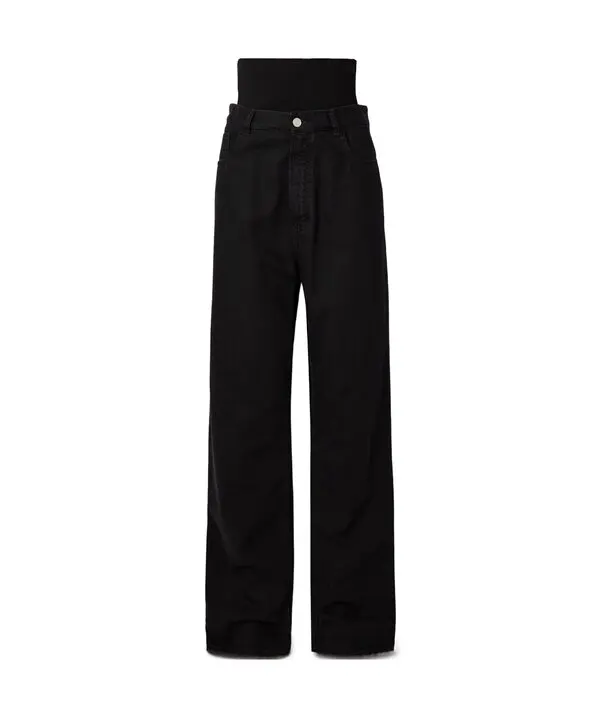 Alaïa Knitted Jeans - Black