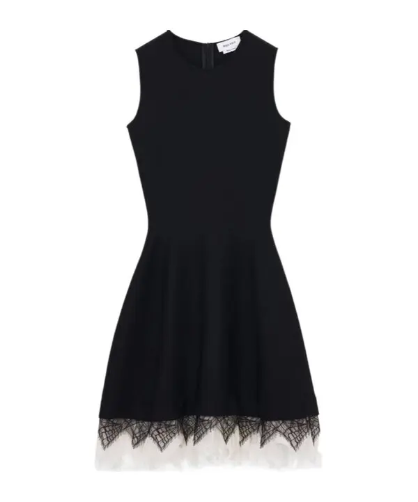 Alexander McQueen Cobweb Lace Knitted Dress