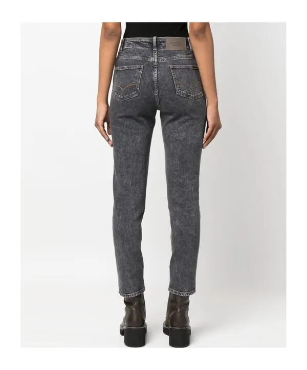 Peserico Stonewashed Cropped Skinny Jeans