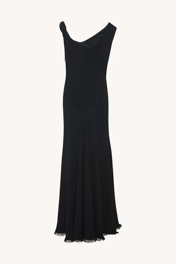 THE ROW Violetta Dress In Textured Matte Wool Crepe