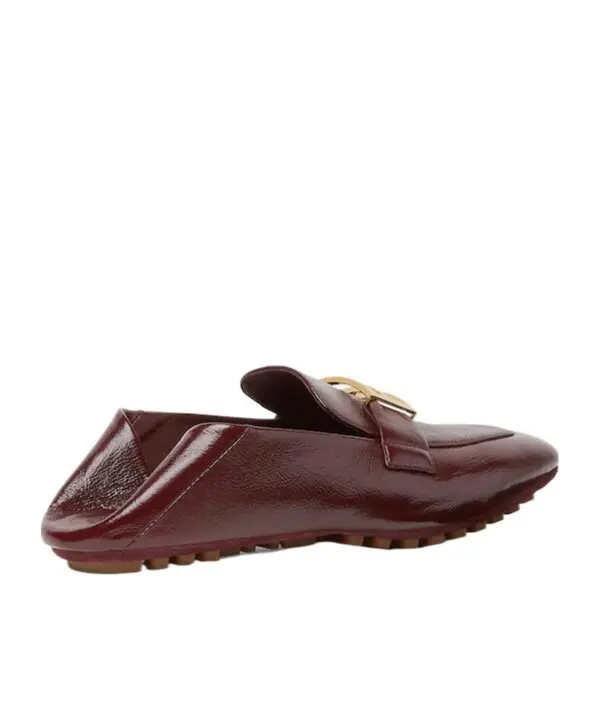 Fendi Baguette Ff Buckle Loafers - Red