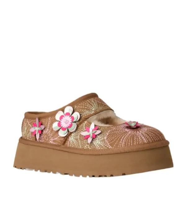 UGG Beqa Floral Mary Jane Slippers