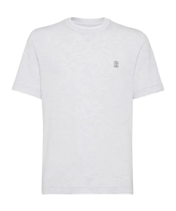 Brunello Cucinelli Logo Embroidered Layered T-shirt - No