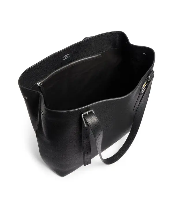 Balenciaga Leather Credit Tote Bag