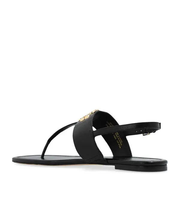 Tory Burch Eleanor Pinch Toe Sandals - Black