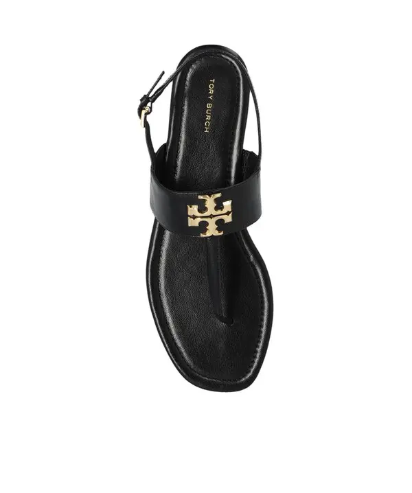 Tory Burch Eleanor Pinch Toe Sandals - Black