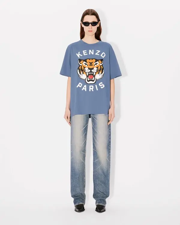 Kenzo Lucky Tiger Printed Crewneck T-shirt