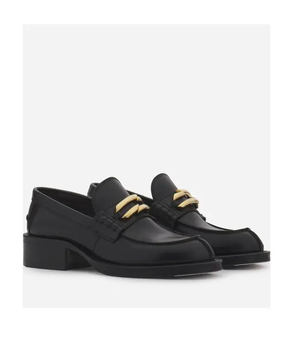 LANVIN Medley Slip-on Loafers With Metal Buckle Detail