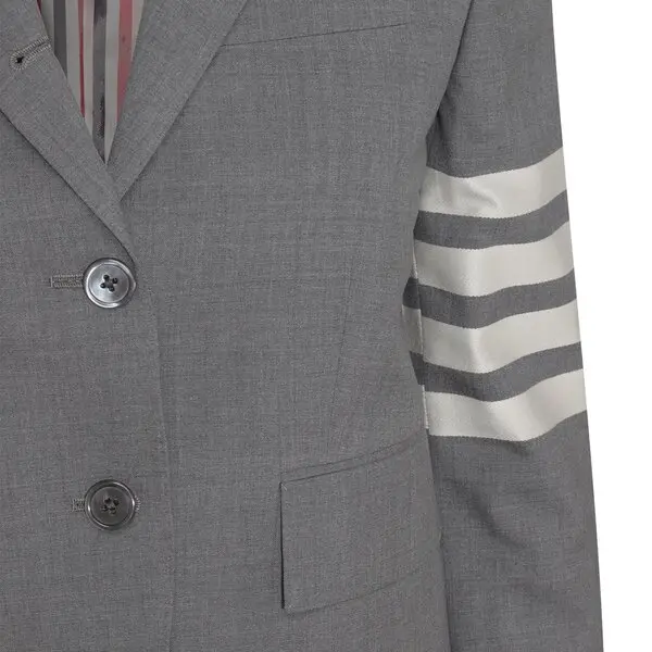 Thom Browne 4-bar Long Sleeve Blazer - Medium Gray