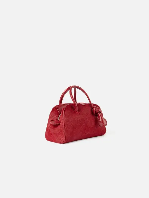 Jacquemus Small Turismo Bowling Bag - Deep Red