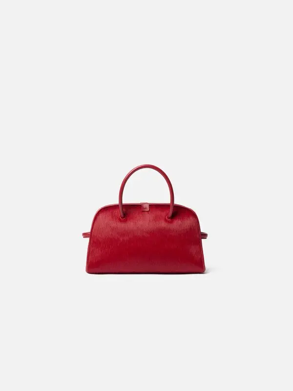 Jacquemus Small Turismo Bowling Bag - Deep Red