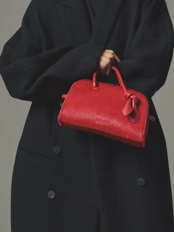 Jacquemus Small Turismo Bowling Bag - Deep Red