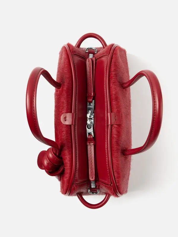 Jacquemus Small Turismo Bowling Bag - Deep Red