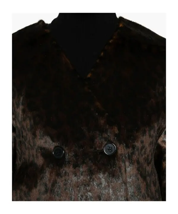 THE FRANKIE SHOP Double-breasted Printed Jacket
