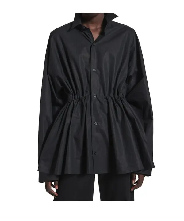 Balenciaga Hourglass Shirt Dress - Black