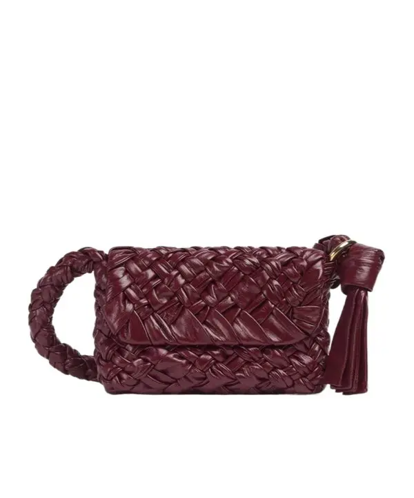 Bottega Veneta Small Kalimero Città Shoulder Bag - Barolo Red