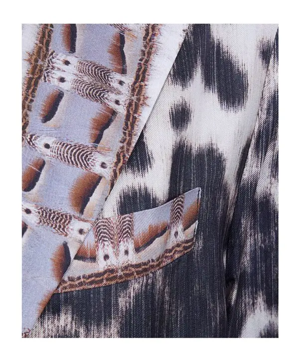 PIERRE-LOUIS MASCIA Printed Silk Coat